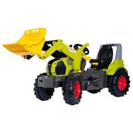 Trettraktor Rolly Toys "rollyPremium II Claas Arion 600" Tretfahrzeuge bunt (grün, anthrazit, gelb) Kinder inkl. rollyTrac Lader