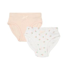 Jacky - Slip ERDBEEREN 2er-Pack in pastellrosa/weiß, Gr.146/152