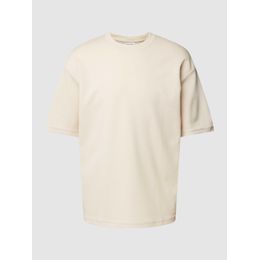 Selected Homme T-Shirt mit geripptem Rundhalsausschnitt Modell 'OSCAR'