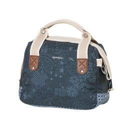 Basil Fahrradkorb Lenkertasche Boheme City Bag indigo blau mit Reißverschluss 8 Liter