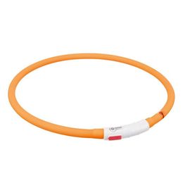 Trixie Leuchthalsband Trixie Flash Leuchtring USB aus Silikon Farbe: orange