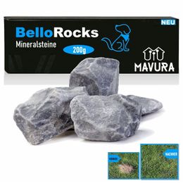 MAVURA Stein BelloRocks Natur-Steine Mineralsteine gegen Urinflecken auf Rasen