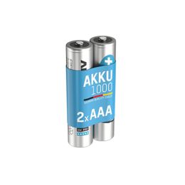 Ansmann AG Micro AAA Akku 1000 mAh Hohe Kapazität Akku