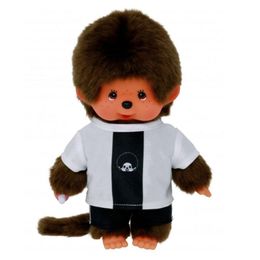 Monchhichi Plüschfigur Junge im Fußball-Trikot 20 cm Monchhichi Puppe EM-Fußball Edition