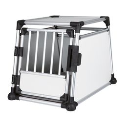 Trixie Hunde-Transportbox Trixie Transportbox Aluminium M-L 63x90x65cm silber/hellgrau