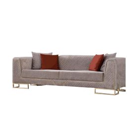 JVmoebel Ecksofa Dreisitzer Couch Polster Luxus Möbel Einrichtung xxl Sofa 240cm