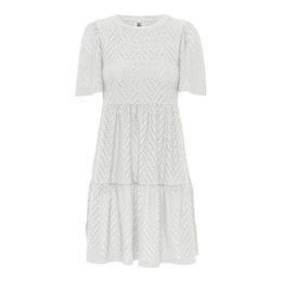 Jacqueline de Yong Shirtkleid Kleid mit Lochstickerei JDYCARLA (lang) 4921 in Weiß