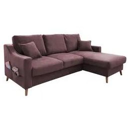 Wohnlandschaft Valentina Bordeaux Struktur