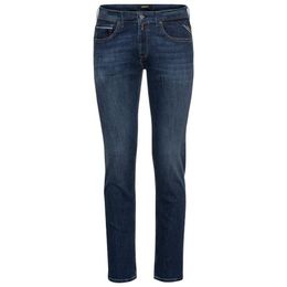 Replay Straight-Jeans GROVER in vielen verschiedenen Waschungen, mit Stretch, blau