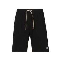 BOSS Pyjamahose Unique Shorts CW mit BOSS Schriftzug, schwarz