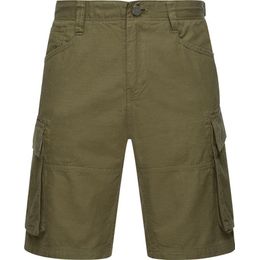 Ragwear Shorts Merly Linen (1-tlg) Kurze Leinenhose in Cargo-Optik, grün