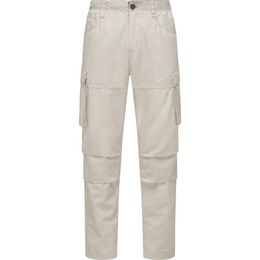 Ragwear Leinenhose Merly Long Linen (1-tlg) Modische lange Cargo-Hose, braun