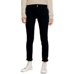 Tom Tailor Skinny-fit-Jeans Alexa Skinny mit Doppelknopf-Verschluss, schwarz