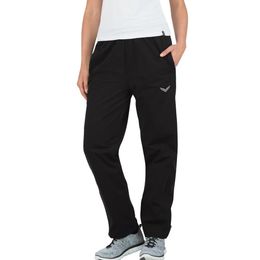 Trainingshose TRIGEMA "TRIGEMA Leichte Regenhose" Gr. XXL, US-Größen, schwarz Damen Hosen Trainingshosen