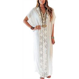 RUZU UG Strandkleid Damen Beachwear Türkisches langes Strandkleid Kaftan Strandkleid (1-tlg)