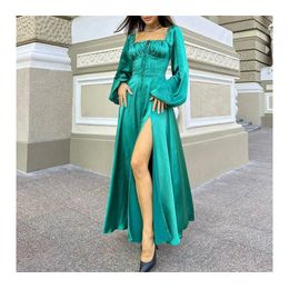 AFAZ New Trading UG Abendkleid Damen kleid Langarm eine Schulter Cocktailkleid Maxikleid Partykleid