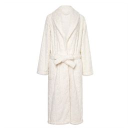 RUZU UG Pyjama Pyjama Damen Bademantel Jacquard Coral Fleece Dickes Nachthemd (1 tlg)
