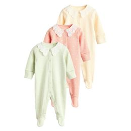 next Schlafoverall Baby–Schlafanzug mit Kragen (3-tlg)