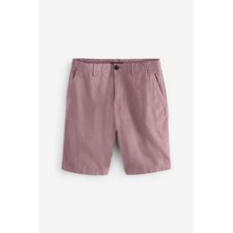 next Chinoshorts Chino-Shorts aus Baumwolle und Leinen (1-tlg)