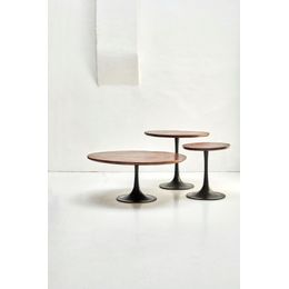 Beistelltisch Tom Tailor HOME "T-MODERN COUCH TABLE MEDIUM" Tische Gr. B/H/T: 60 cm x 50 cm x 60 cm, T-Modern Couch Table medium, braun (antikbraun, schwarz, antikbraun) Beistelltische