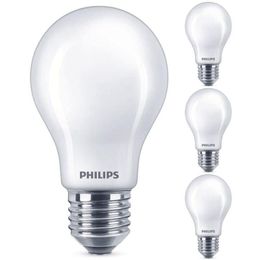 Led Lampe ersetzt 40 w, E27 Standardform A60, weiß, warmweiß, 475 Lumen, dimmbar, 4er Pack - white - Philips