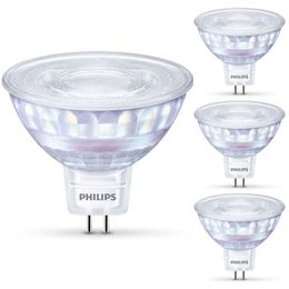 Led WarmGlow Lampe ersetzt 50W, GU5,3 Reflktor MR16, warmweiß, 621 Lumen, dimmbar, 4er Pack - grey - Philips