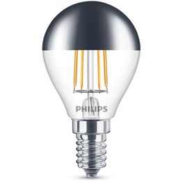 Led Lampe ersetzt 35W, E14 Tropfen P45, klar, warmweiß, 397 Lumen, nicht dimmbar, 1er Pack - transparent - Philips