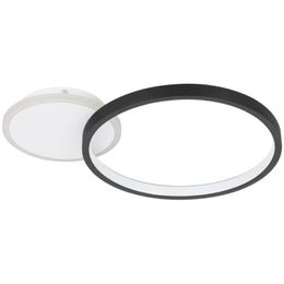 Led Deckenleuchte Gafares in Schwarz und Weiß 15W 2100lm - black - Eglo