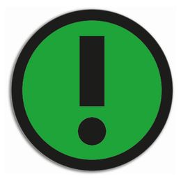 Vivol - Emoji-Magnet - Ausrufezeichen - Grün - 50 mm - 5 Stück-Set - Grün