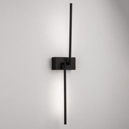 NOVA LUCE LED Wandleuchte Raccio in Schwarz 2x 4,6W 560lm - black