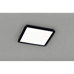 Iperbriko - Camillus LED-Deckenleuchte, quadratisch, dimmbar, schwarz, IP44, 40 x 40 cm, Trio-Beleuchtung