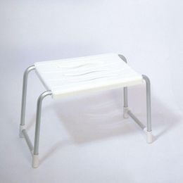 Rutschfester weißer Badewannenhocker für Behinderte - 26 x 45 x 32 cm
