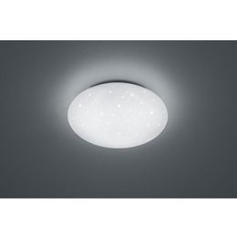 IP44 dimmbare LED-Deckenleuchte Putzweiß Glitter Ø37 cm Trio Lighting
