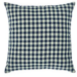 Yanil Kissenhülle 100% Baumwolle Karo in Grün und Blau 45 x 45 cm - Kave Home