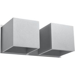 famlights - Wandleuchte Quan i in Grau G9 2-flammig - grey