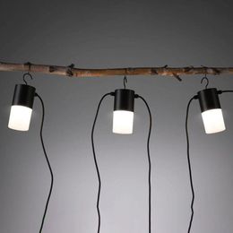 Paulmann LED Plug & Shine Lichterkette Tubs in Anthrazit 3x 2W - grey