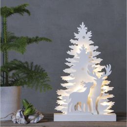 Led Lichtszene Fauna Tannenbaum in Weiß 0,3W - white - STAR TRADING