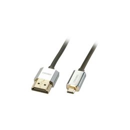 Lindy CROMO Slim HDMI High Speed A/D Kabel, 0,5m mit Ethernet (41680)