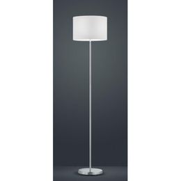 Stehlampe Hotel Lampenschirm Stoff Nickel Weiß Ø35 cm Trio Lighting