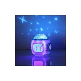 Hiasdfls - Kinderwecker mit Musical Star Projektor und LED-Licht Nachtlicht Weihnachtsgeschenke Geburtstagsgeschenke für Jungen Mädchen Baby