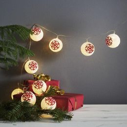 STAR TRADING - led Lichterkette Ornament in Weiß 0,6W - white