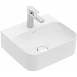 Villeroy & Boch Villeroy&boch - Villeroy und Boch Handwaschbecken Finion 43644C 430x390mm,verdeckter Überlauf, 1 Hahnloch, Unterseite geschliffen, Farbe: Stone