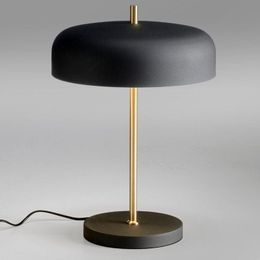 Tischleuchte Vintage in Schwarz und Gold E27 2-flammig - Schwarz - LupiaLicht
