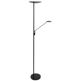 Led Stehleuchte Daphne in Schwarz 33W 3300lm mit - black - Steinhauer