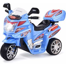 Costway 6V Elektro Motorrad mit Musik und Scheinwerfer, Kindermotorrad mit Vorwaerts- und Rückwaertsfunktion, Elektromotorrad 3 km/h für Kinder ab 3 Jahren