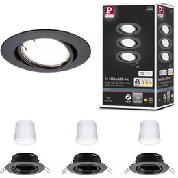 Paulmann - Smarte Zigbee 3.0 led Einbauleuchte Base Coin in - black