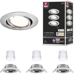 Paulmann - Smarte Zigbee 3.0 led Einbauleuchte Base Coin in - grey