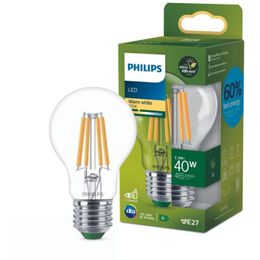 Led Lampe E27 - Birne A60 2,3W 485lm 2700K ersetzt 40W Einerpack - transparent - Philips