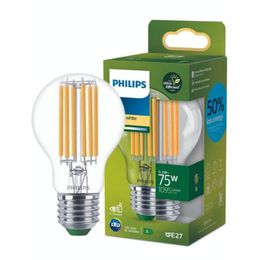 Led Lampe E27 - Birne A60 5,2W 1095lm 2700K ersetzt 75W Einerpack - transparent - Philips