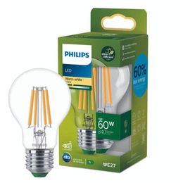 Led Lampe E27 - Birne A60 4W 840lm 2700K ersetzt 60W Einerpack - transparent - Philips